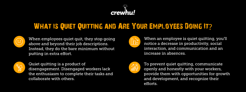 Quiet Quitting: How To Spot and Prevent It